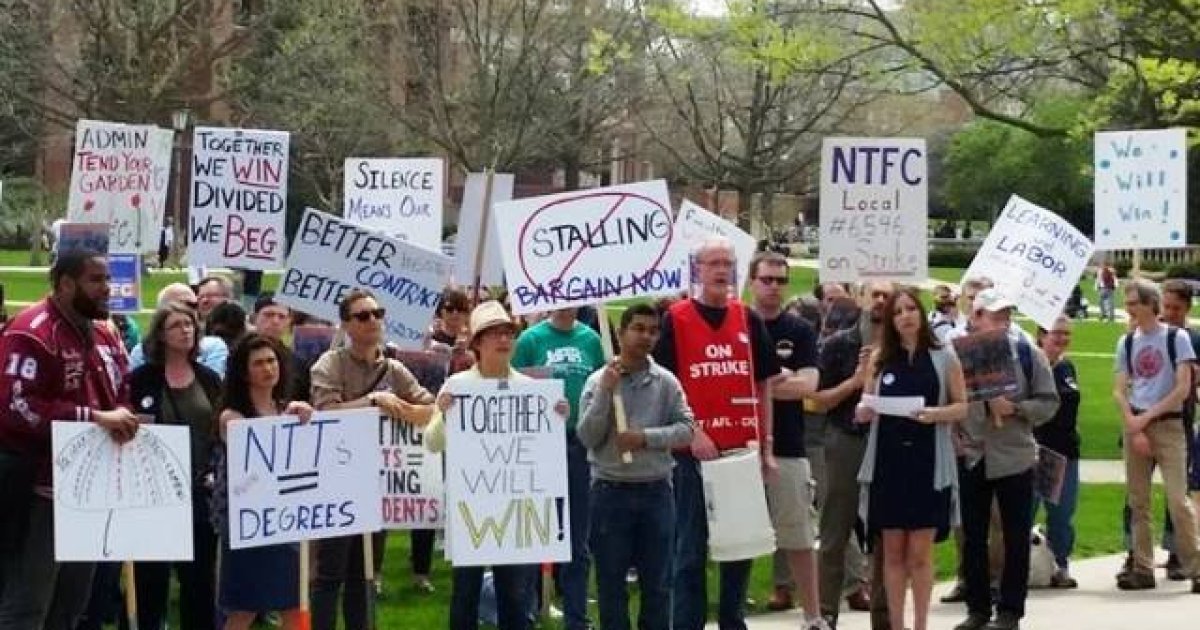 Non-tenure faculty form union, strike, and win. | Oregon Federation of ...